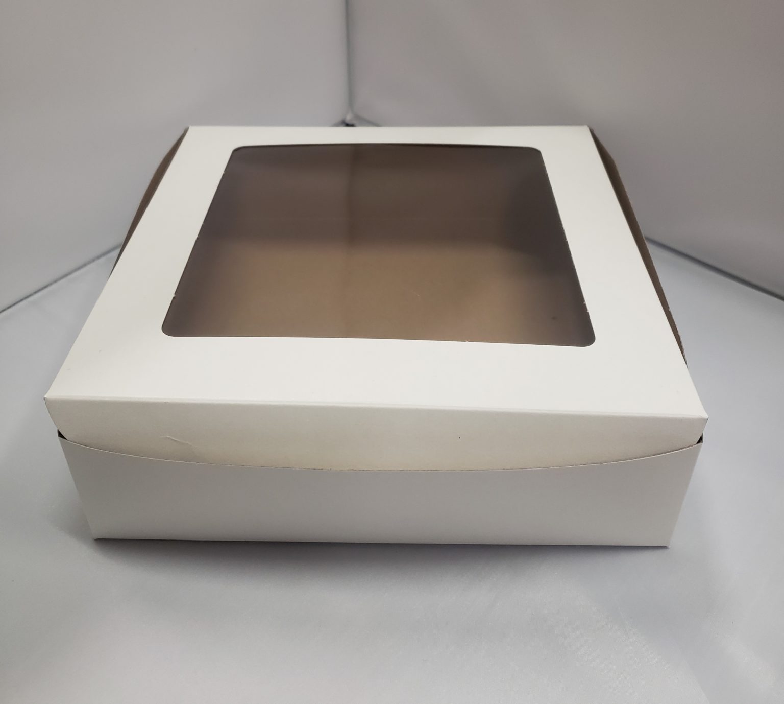 White 9x9x2.5" WINDOW Bakery Box ⋆ Create Distribution Cake Supplies
