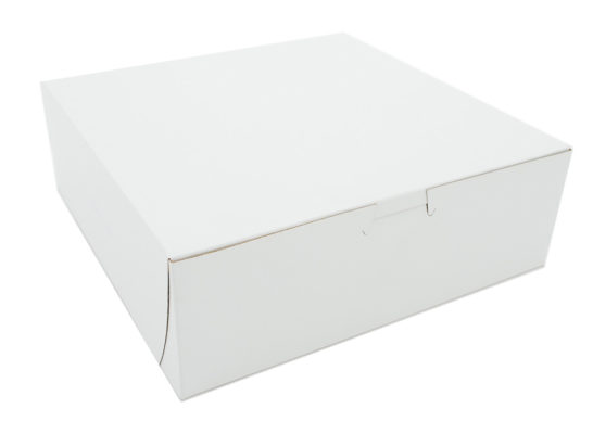 White 9x9x3.5 Bakery Box 12/pack ⋆ Create Distribution Cake Supplies