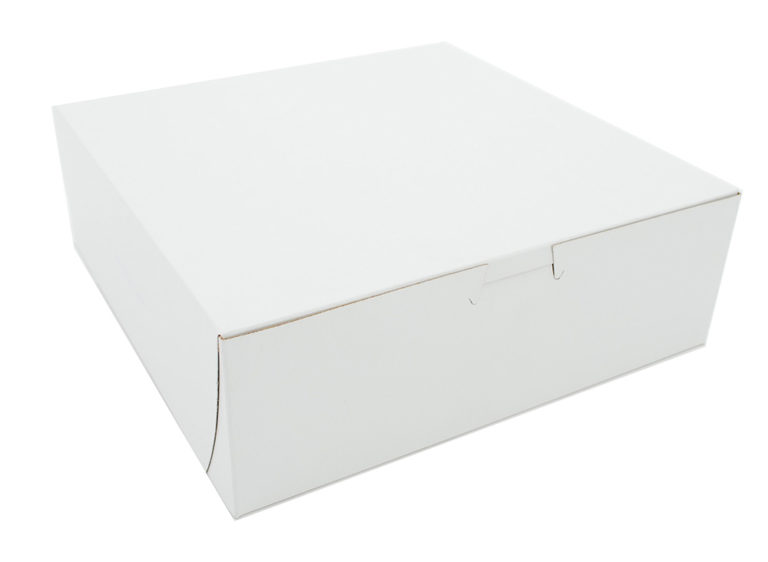 White 9x9x3.5 Bakery Box – Create Distribution Cake Supplies