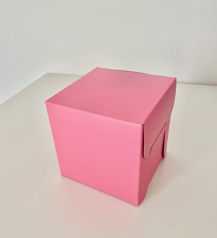 Pink 4x4x4 Bakery Box 12/Pack – Create Distribution Cake Supplies