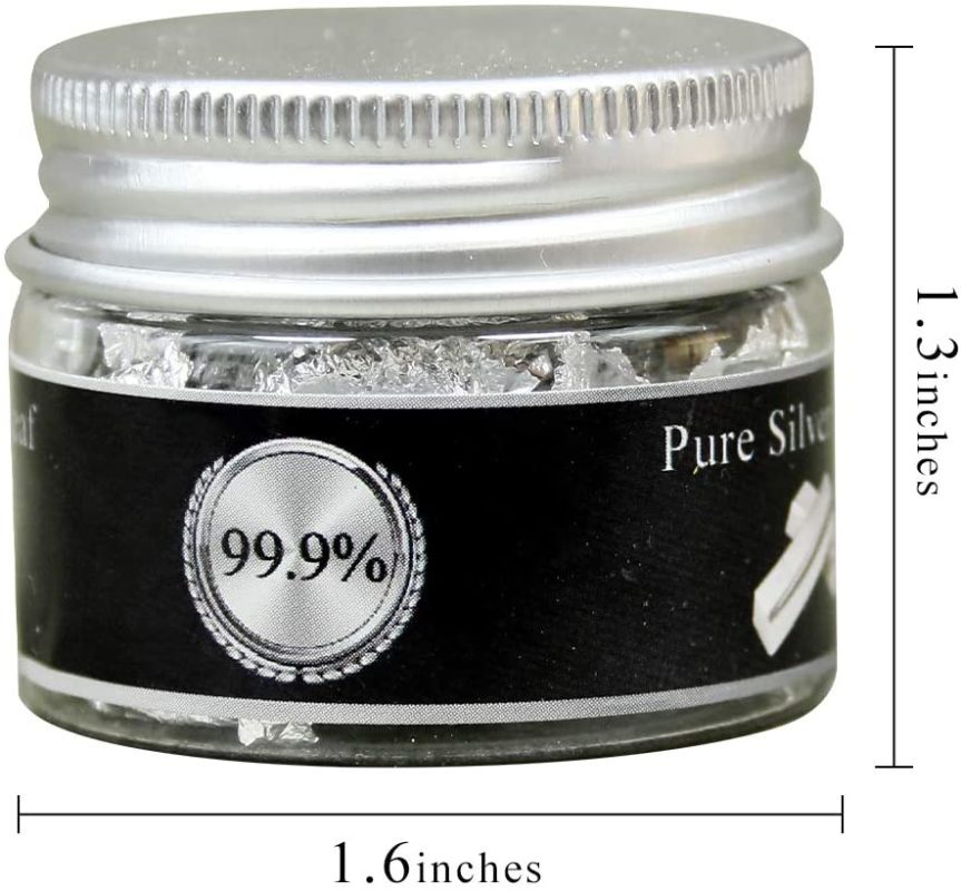Edible Silver Flakes 99.9% Silver – 50mg – Create Distribution Cake ...